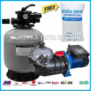 Jual Pompa Kolam Renang 1/2Hp Paket Pompa Kolam Sand Filter Emaux 16In ...