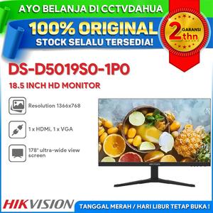 Promo HIKVISION DS-D5019S0-1P0 18.5 INCH HD MONITOR - Jakarta Pusat - cctvdahua | Tokopedia