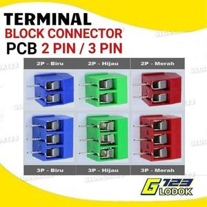 Jual Terminal Blok Block 2 3 Pin Skrup Screw PCB Pitch 5mm Kabel ...