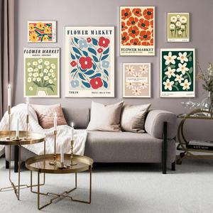 Jual Best Poster Seni Bunga Pasar Bunga Poster Lengket Film Stiker ...