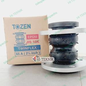 Jual Rubber Flexible Joint Twinflex Dua Gelombang TOZEN JIS 10K 2 ½ ...