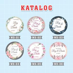 Jual Stiker Wedding Bulat Custom | Stiker Souvenir Pernikahan | Stiker ...