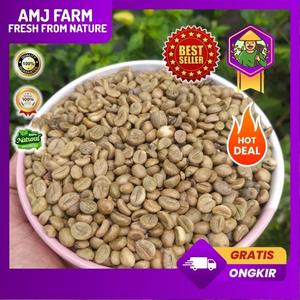 Promo 1 Kg KOPI ROBUSTA Gunung Kawi ASALAN TANPA SORTASI Green Bean ...