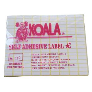 Jual Label Stiker Harga Koala No 103 dan 112 isi 10 Lembar Label ...