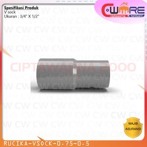 Jual RUCIKA Reducer V.Sock PVC AW 3/4" x 1/2" - Kota Palembang ...