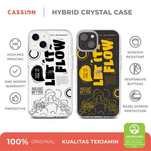Promo Case iPhone 13 12 Pro Max Mini Cassion Let It Flow - Hybrid ...