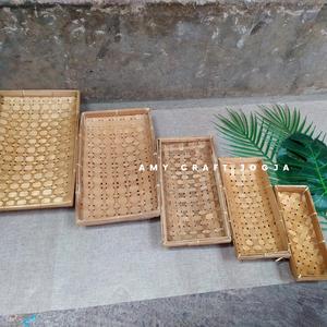 Jual Piring Sate Bambu Berbagai Ukuran/Piring Sate Unik/Piring Saji ...