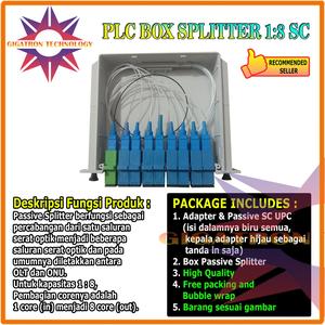 Jual Passive Splitter Box 1:8 Sc Upc / Pasif Splitter Plc Box Fo 1 8 ...