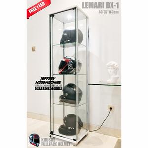 Jual Tempat Helm Rak Kaca Minimalis Lemari Pajangan Display Cabinet ...