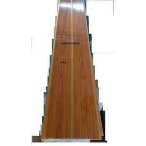 Jual plafon pvc coklat kayu 200mm 8mm 1m mi04 plastik panel lebar 20cm ...