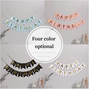 Jual Hot Emas Fishtail Selamat Ulang Tahun Tarik Bendera Huruf Anak ...