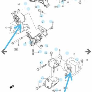 Jual engine mounting kanan dan Kiri Karimun Wagon R asli suzuki Best ...
