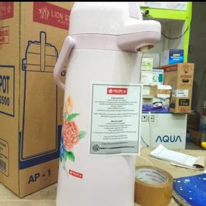 Jual Terbatas Original Termos Air Pot Air Panas Pencet Vacuum 2.5L Lion Star ( Pap - 2500 ...