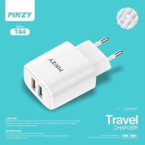 Jual ORIGINAL PINZY Travel Charger T44 2 USB + KABEL Tipe-C Panjang 1 ...