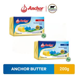Jual Anchor Pure New Zealand Butter Pats (Salted / Unsalted) - Unsalted ...