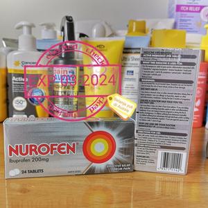 Jual NUROFEN Ibuprofen 200mg - 24Caplets capsule shaped tablets Murah ...