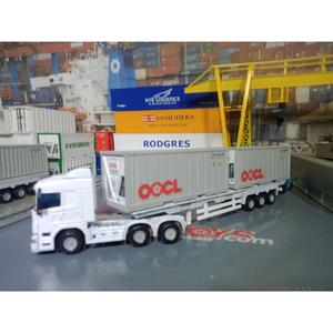 Jual Diecast Truck Custom container OOCL 20 Feet FT Dry Reefer scala 48 ...