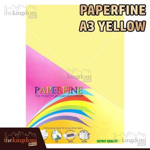 Jual Paperfine Kertas HVS Warna A3 Yellow Kuning Muda Isi 500 Lembar ...