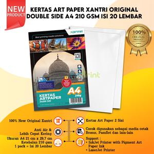 Jual Kertas Art Paper Xantri Original A4 210gsm 20 Lembar Double Side Anti Air & Lebih Cepat ...