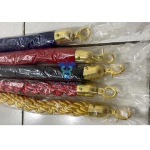 Jual PREMIUM Tali Tiang Antrian Gold Bludru & Tambang - Tambang Merah ...