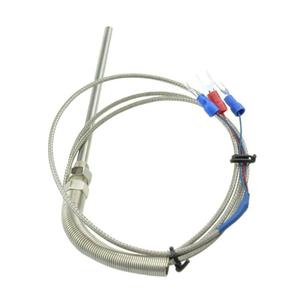 Jual Temperature Sensor Probe 10Cm Kabel 1M 0~500C Rtd Pt100 3 Wires ...
