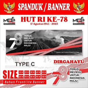 Jual SPANDUK HUT RI 2X1 METER KEMERDEKAAN AGUSTUSAN BANNER MDPRINTSTORE ...