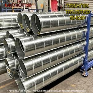 Jual Round spiral ducting 10" x 1 meter pipa bulat cerobong exhaust BJ ...