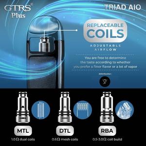 Jual Coil Triad Aio Pod Replacement By Gtrs Plus Authentic - Coil Triad ...