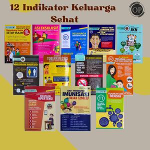 Jual Paket Poster 12 Indikator Keluarga Sehat - Paket Poster IKS ...