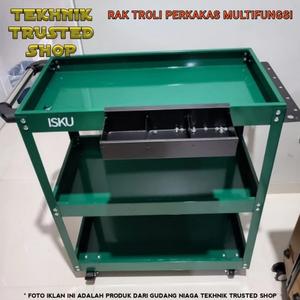 Jual Toolbox cabinet troley 3 dek rak troli perkakas mekanik multifung ...
