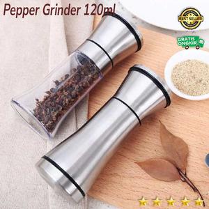 Jual Alat Penggiling Biji Lada Hitam Merica Manual Pepper Grinder 120ml ...