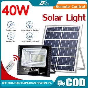 Jual COD Heavy Duty Solar Led Outdoor Flood Light 40W Street Lamp ...