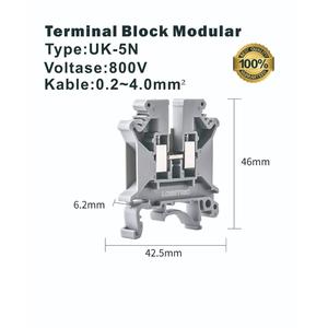 Jual Terminal Block Modular UK-5N 800V (0.2~4mm) Din Rail - Kota Surabaya - losstric | Tokopedia
