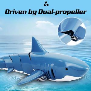 Jual RC Shark Toys Electric Robot with Remote Control Fish Swimming Bo ...