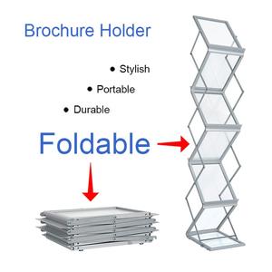 Jual ASLI RAK BROSUR 4 SUSUN HITAM ALUMUNIUM RAK BROCHUR BESI TEMPAT ...