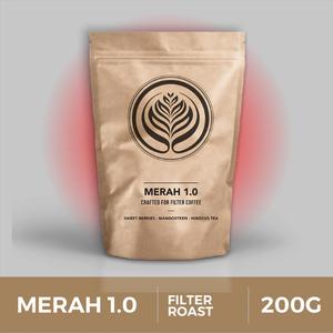 Jual Merah Filter Blend 200g - Biji Kopi Arabika 200gr | Coffeenatics ...