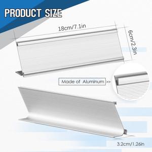 Jual ASLI PAPAN NAMA MEJA NAME PLATE HOLDER ALUMINIUM TABLE NAMEPLAT ...