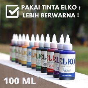 Jual ASLI TINTA STEMPEL FLASH WARNA BIRU WATERPROOF ELKO 100 ML UNTUK ...