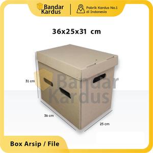 Jual Dus box Arsip / Box File | Box Kardus Coklat | Kardus Dokumen Uk 36x25x31 cm - DIE CUT ...