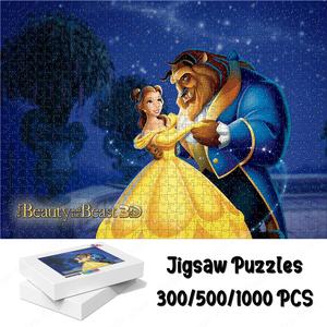 Jual Cartoon Beauty and The Beast Puzzle for Adults Disney Cartoon ...