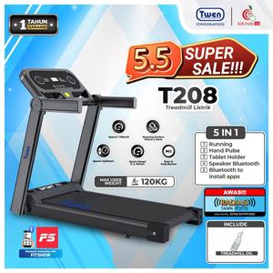 Jual TREADMILL TWEN T205 T208 TREADMILL ELEKTRIK MOTORIZED TREADMILL ...