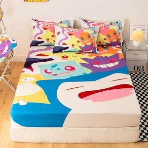 Jual Promo Tutup Kasur Tempat Tidur Pokemon Pikachu, Tutup Sprei Kartun ...