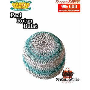 Jual peci/kopiah rotan khas kalimantan asli ukuran dewasa size - Kota ...