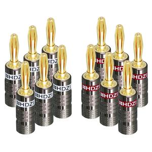 Jual 4 Buah Colokan Pisang 24K Konektor Pisang Lapis Emas 4MM Dengan ...