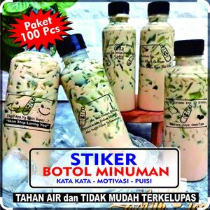 Jual STIKER KATA-KATA 12 KARAKTER MINUMAN KEMASAN BOTOL ( Vol 1 ) - Kab ...
