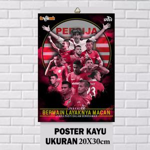 Jual POSTER KAYU PEMAIN PERSIJA/POSTER PAPAN MDF/FOTO PEMAIN BOLA ...