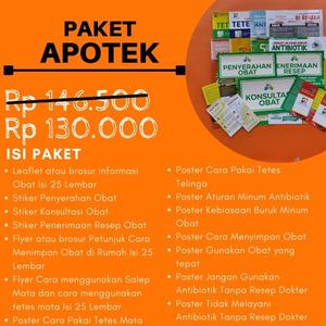 Jual PAKET APOTEK - TATAGRAHA APOTEK - POSTER - LEAFLET - STIKER ...