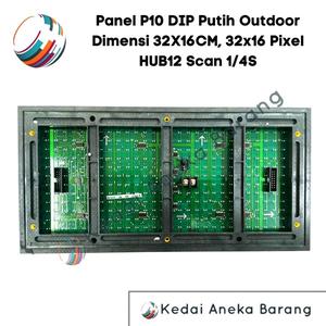 Jual Panel Module Modul LED P10 Dot Matrix Running Text DIP Putih White ...