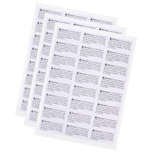 Jual Waterproof Suffocation Warning Label Stickers for FBA - Kota Depok ...