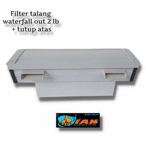 Jual A0 TOP FILTER TALANG 60CM WATERFALL OUTPUT 2 LUBANG DENGAN PENUTUP ...